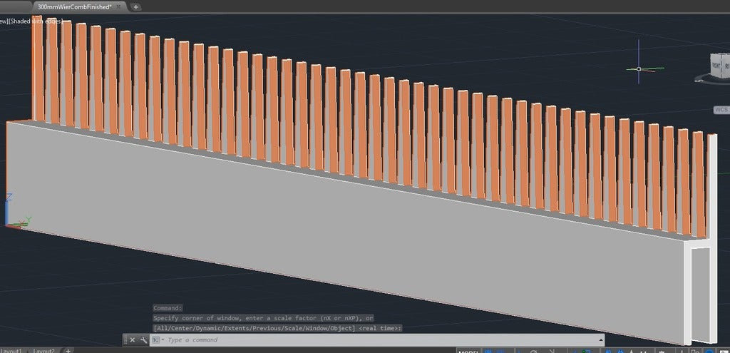 Free STL file Aquarium Wier Comb for 6mm overflow glass Marine ...