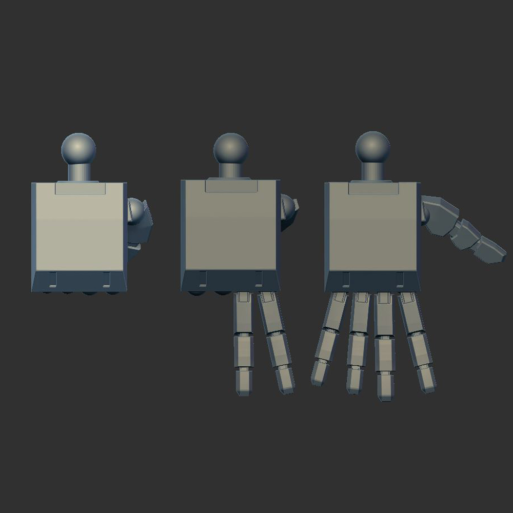 STL file GUNPLA 1/144 HAND TRIPACK ・3D printing idea to download・Cults
