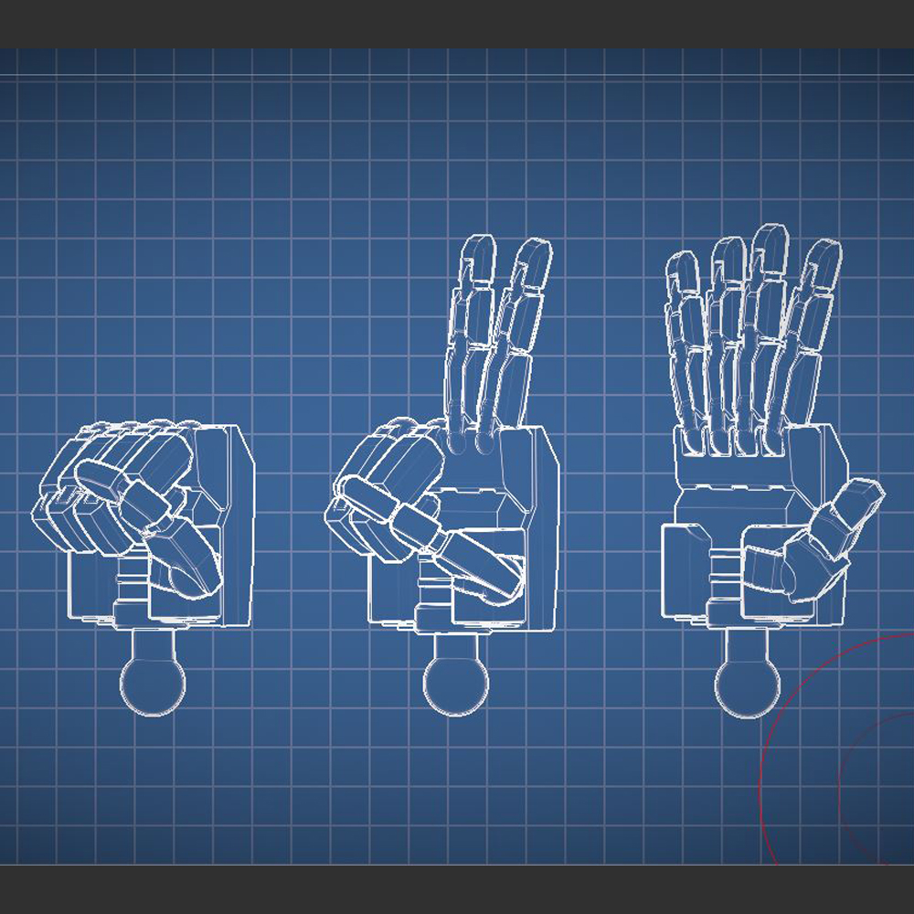 STL file GUNPLA 1/144 HAND TRIPACK ・3D printing idea to download・Cults