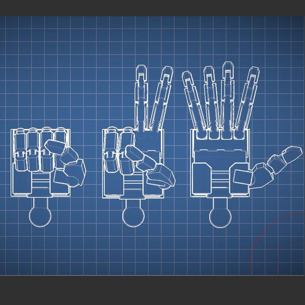 STL file GUNPLA 1/144 HAND TRIPACK ・3D printing idea to download・Cults