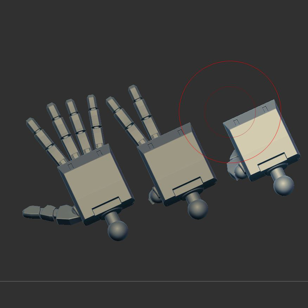 STL file GUNPLA 1/144 HAND TRIPACK ・3D printing idea to download・Cults