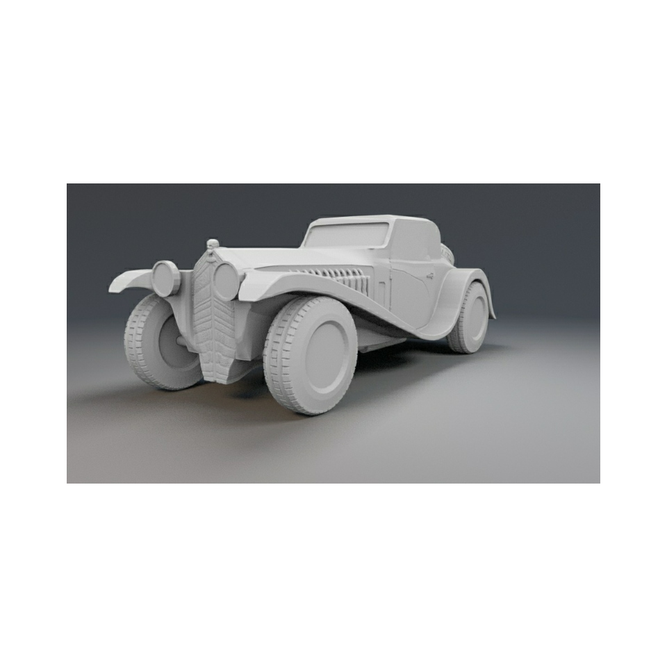 3D file Vintage car・3D print model to download・Cults