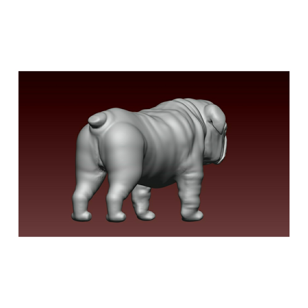 STL file Puppy Bulldog・3D print object to download・Cults
