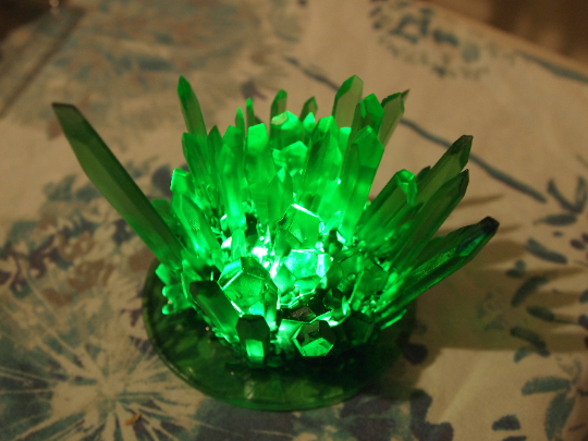 STL file 10cmx10cm Crystal Cluster Formation with Alcove for Small LED ...