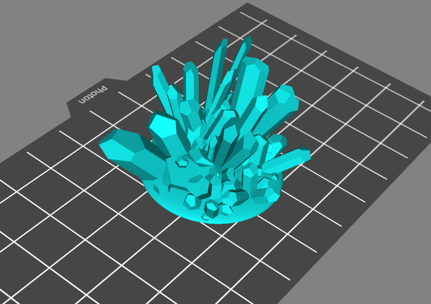 STL file Medium Round (4cmx5cmx2.5cm) Crystal Clusters for Modeling・3D ...