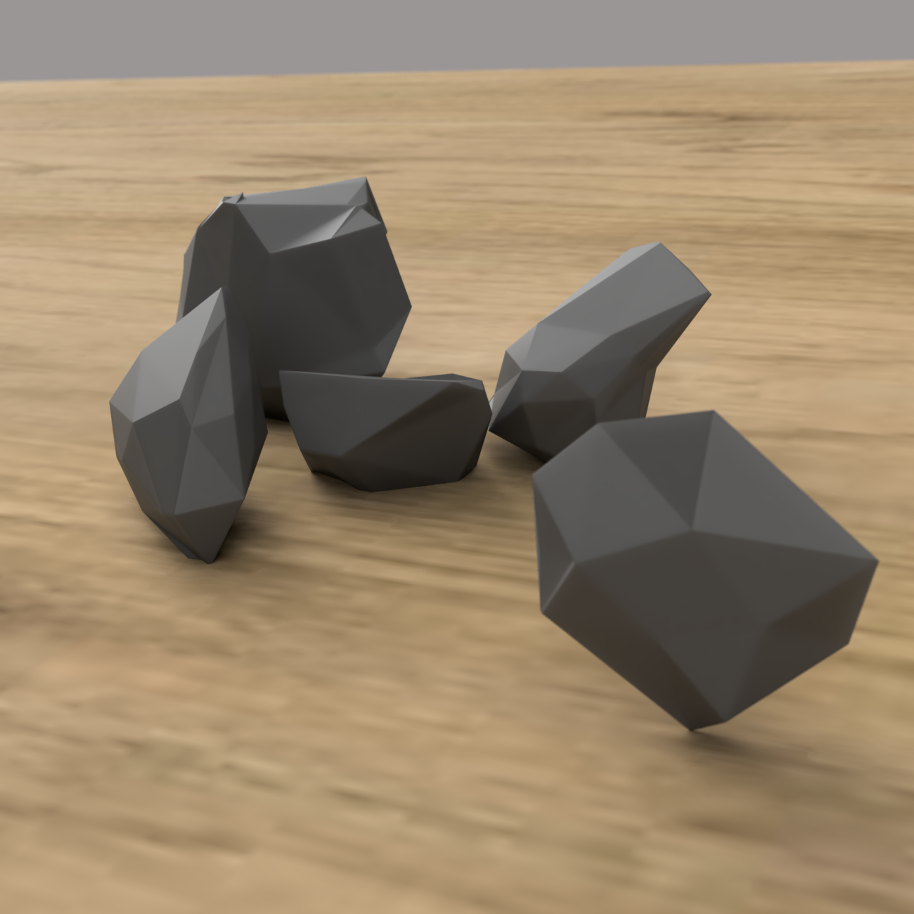 STL file Low Poly Stones・Template to download and 3D print・Cults