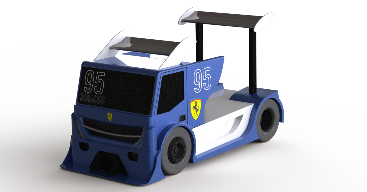 STL file Race Truck・Model to download and 3D print・Cults