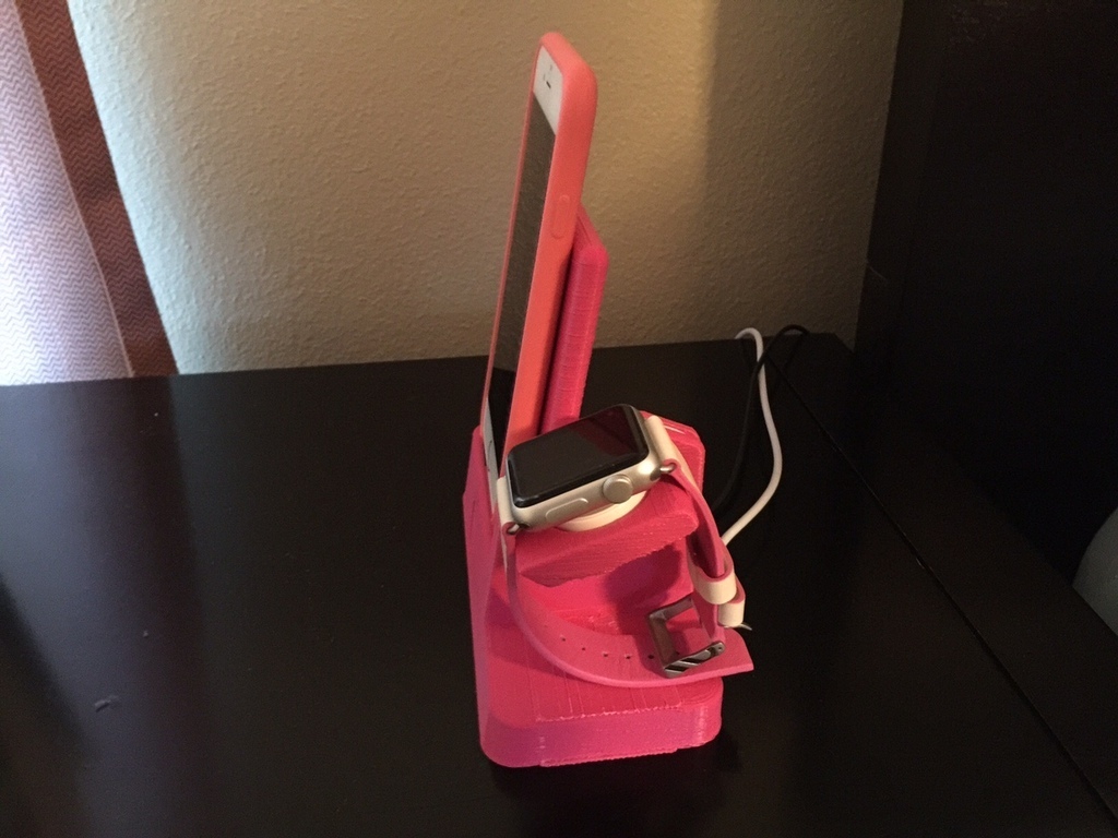 Archivo STL gratuito Base para el iPhone y el reloj de Apple.・Objeto ...