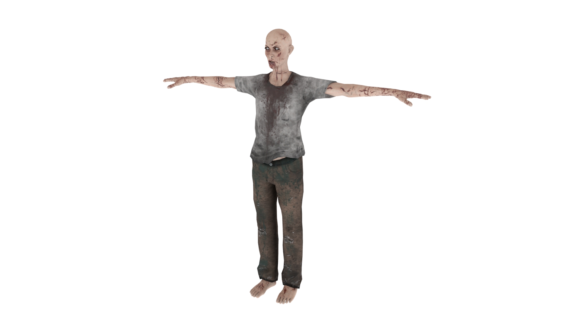 3D file Zombie Rigged・3D print model to download・Cults