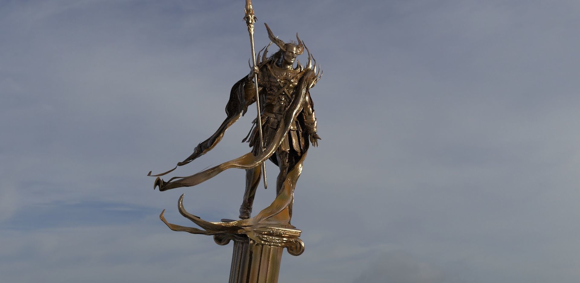 OBJ file Demon Angel statue 3D model・3D printing template to download・Cults