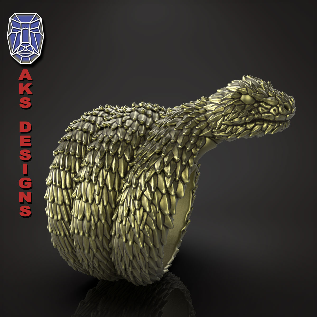 3D file snake 1 ring Jewelry・3D printable model to download・Cults