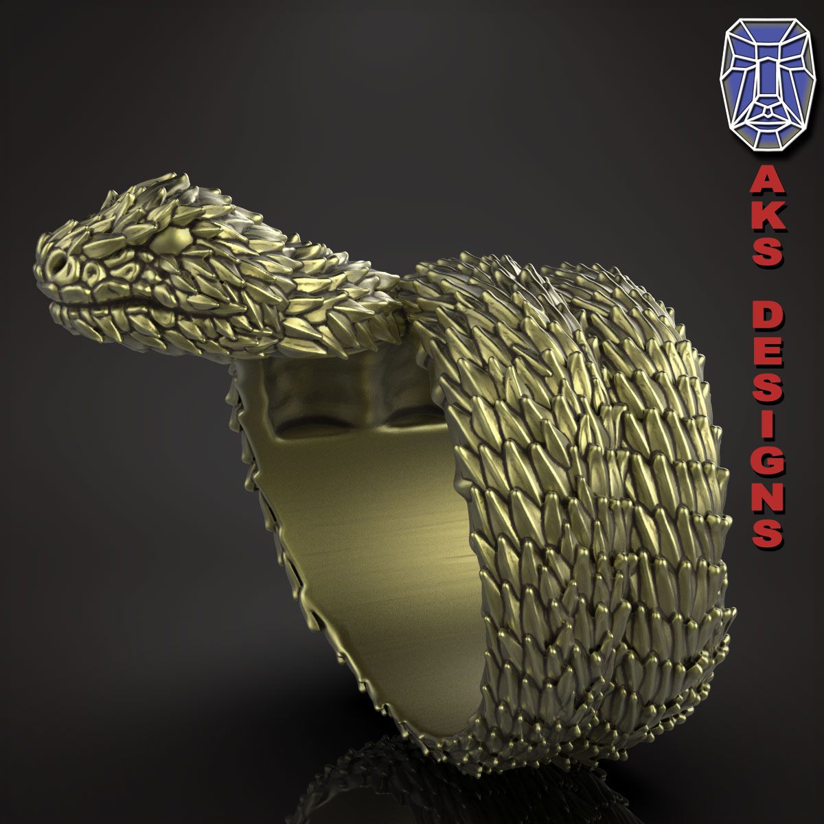3D file snake 1 ring Jewelry・3D printable model to download・Cults