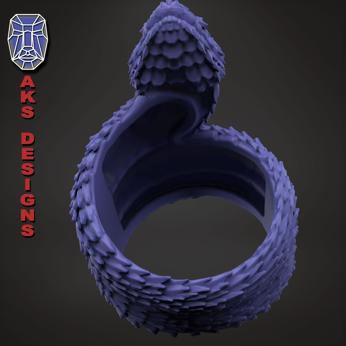 3D file snake 1 ring Jewelry・3D printable model to download・Cults