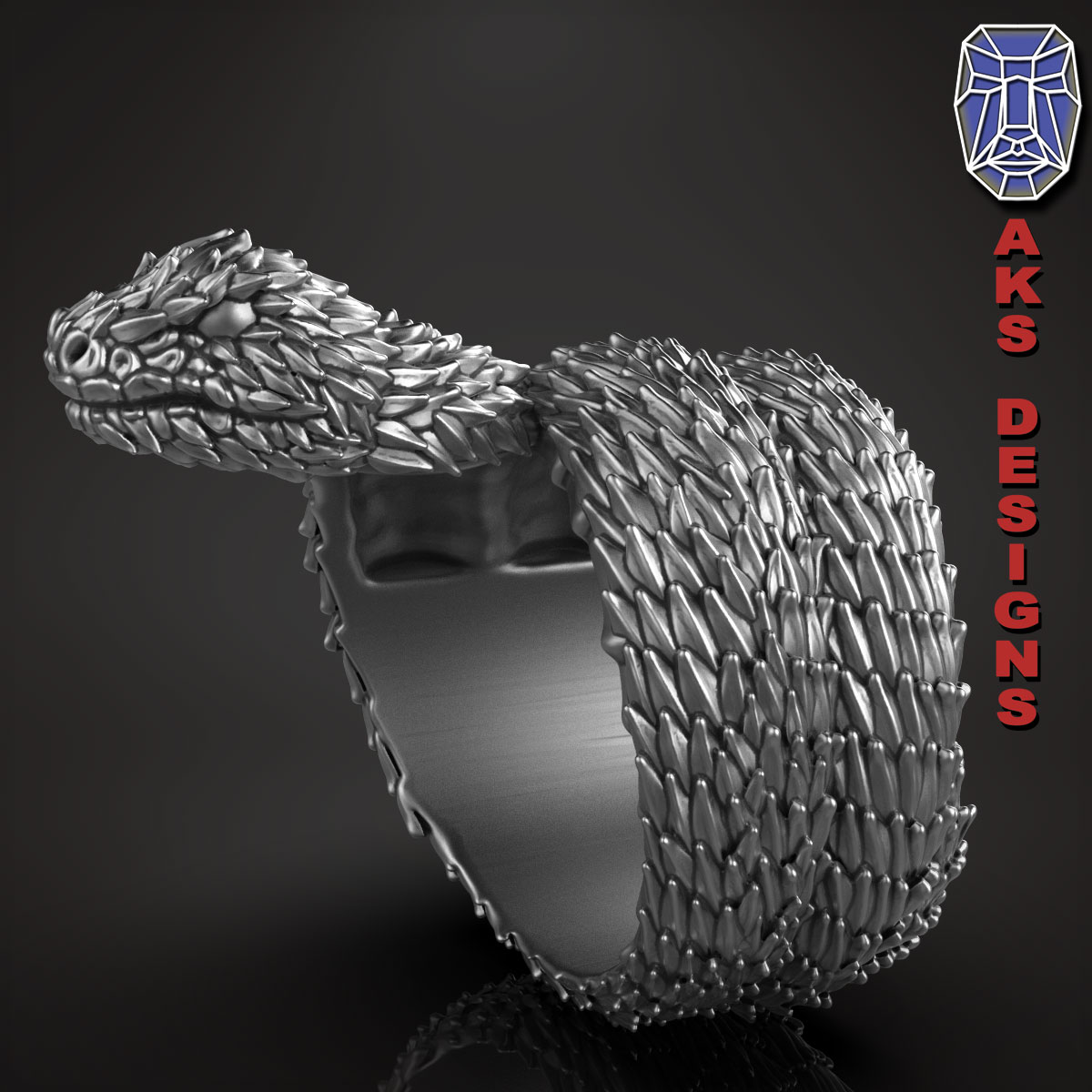 3D file snake 1 ring Jewelry・3D printable model to download・Cults