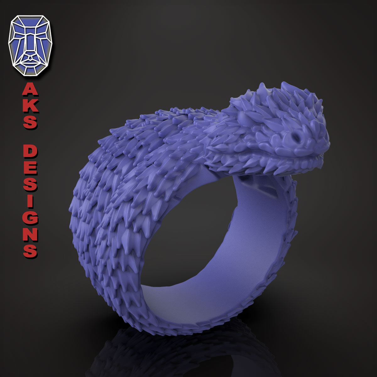 3D file snake 1 ring Jewelry・3D printable model to download・Cults