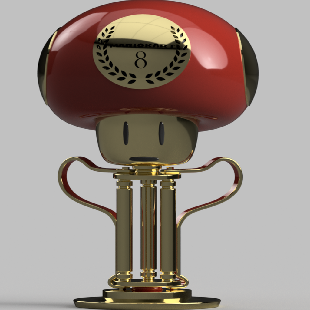 Free STL file Mario Kart 8 first gold trophy・3D printable model to ...