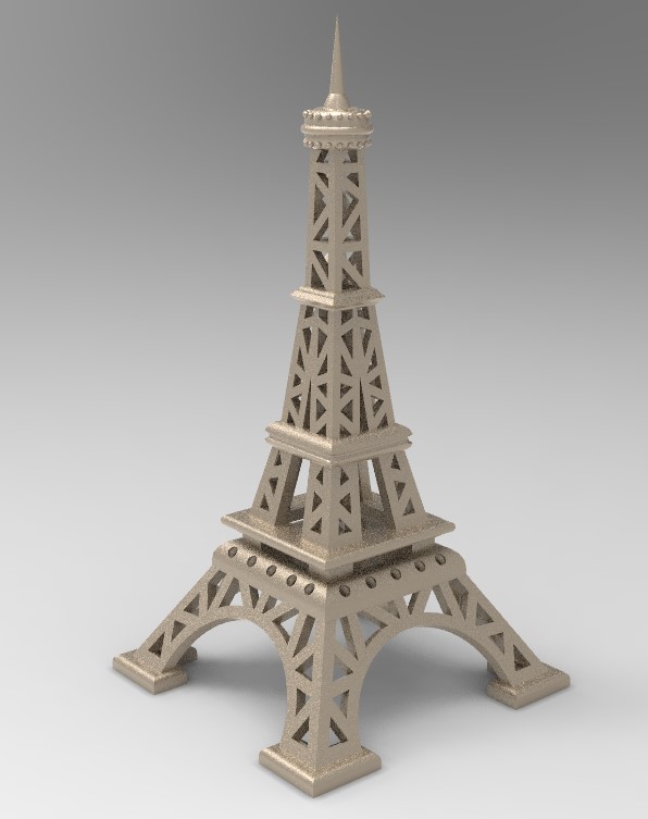 STL file Eiffel Tower・3D printer design to download・Cults