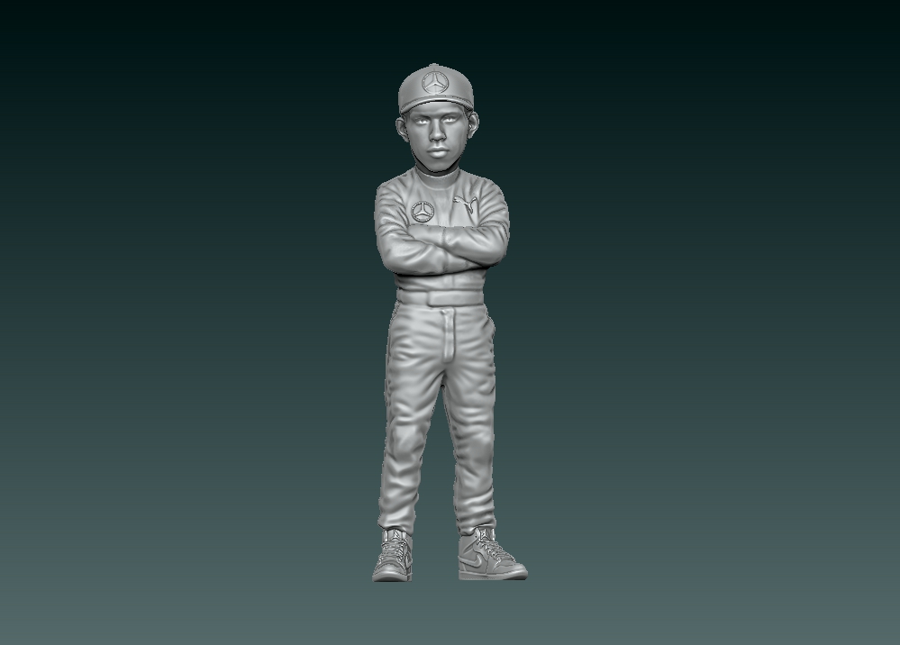 STL file Lewis Hamilton figure・3D printable model to download・Cults