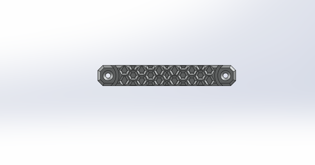 Archivo STL TAPA DE CARRIL M-LOK TIPO 2・Modelo para descargar y ...