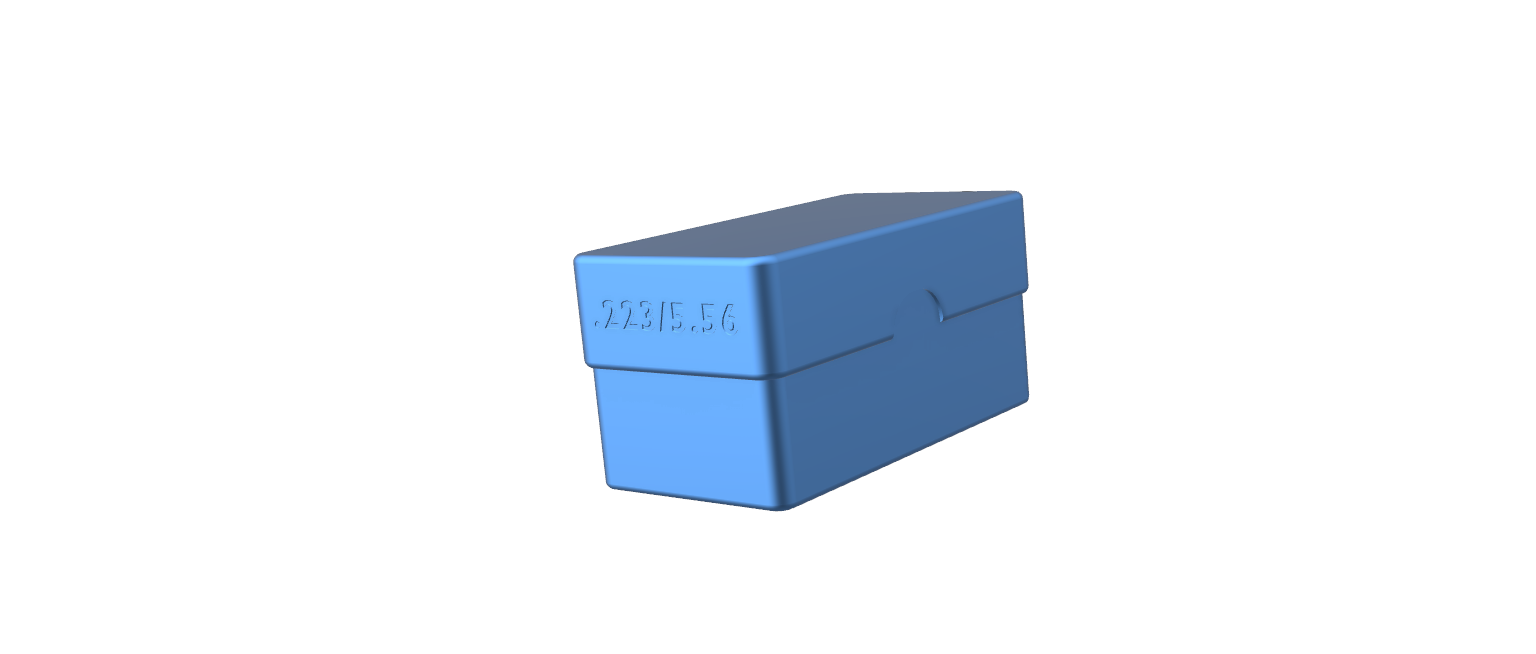 STL file Ammo Box - .223 / 5.56 - 50 rounds 📦・Model to download and 3D ...