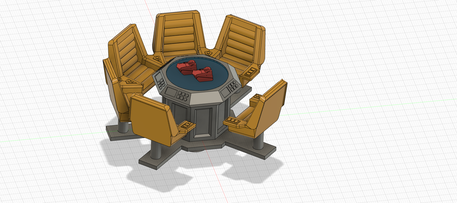 STL file Starcom - Starbase Command - briefing room 💺・3D printing ...
