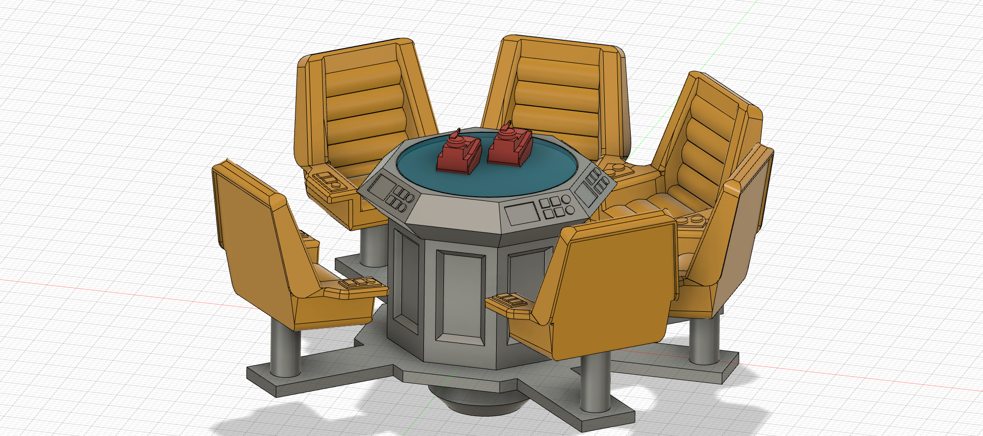 STL file Starcom - Starbase Command - briefing room 💺・3D printing ...