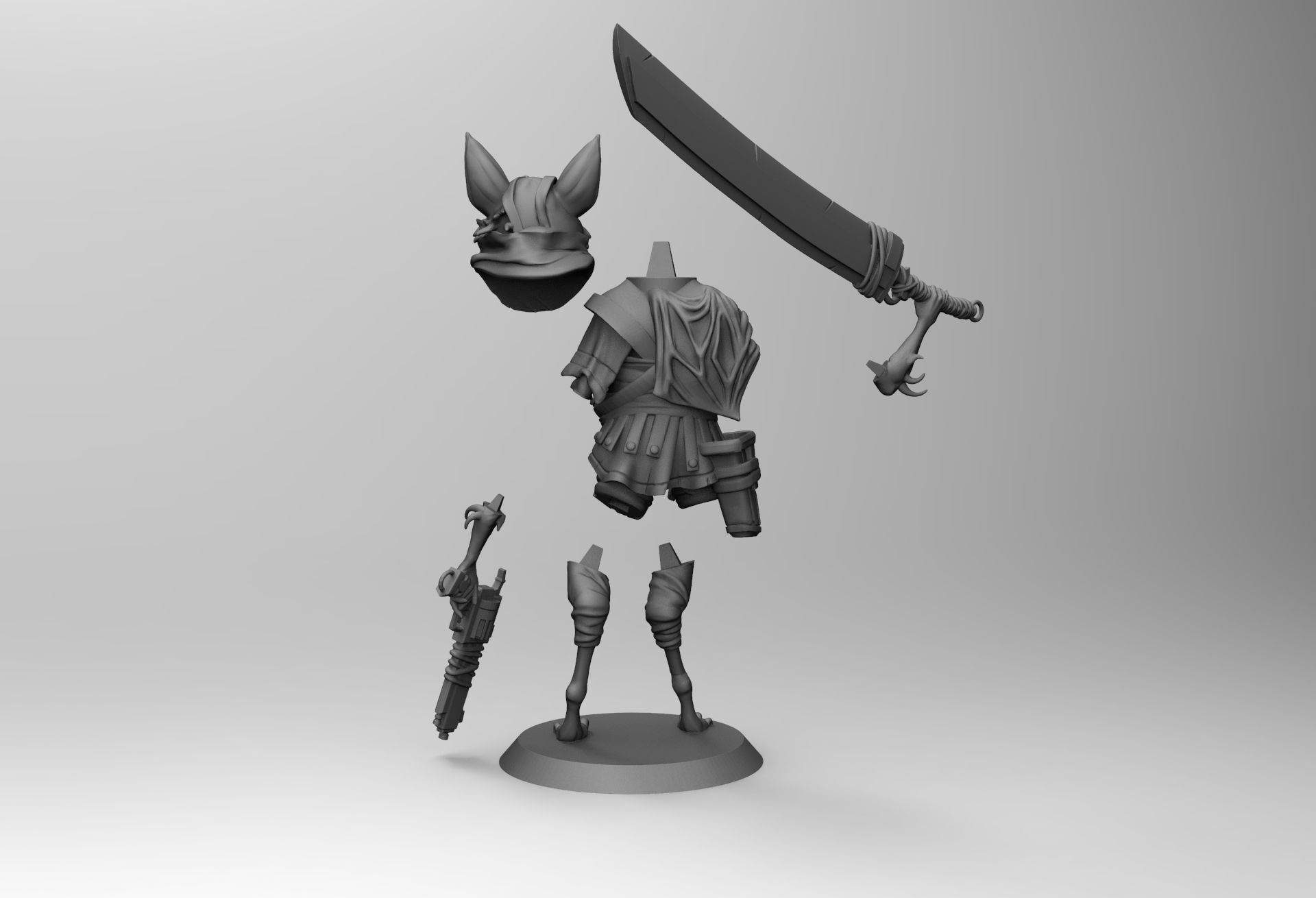 Файл STL Biomutant character model for 3d printing 3D print model ...