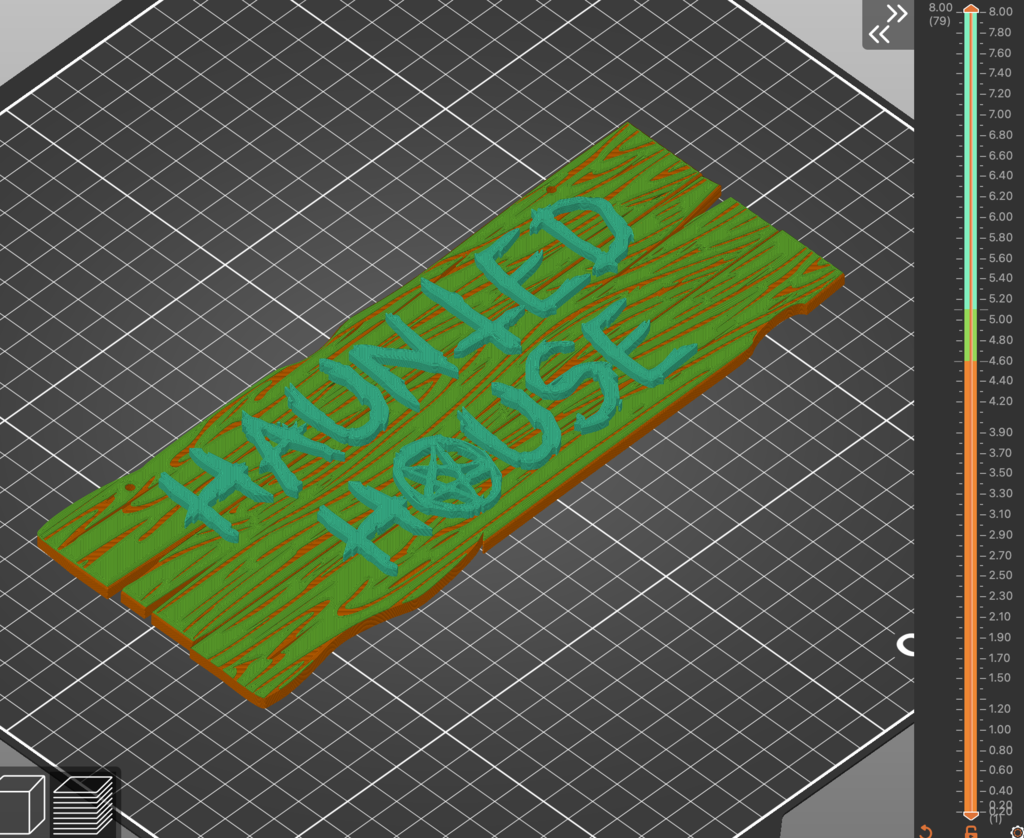 Fichier STL gratuit Panneau Halloween Maison Hantée 🎃・Objet imprimable ...
