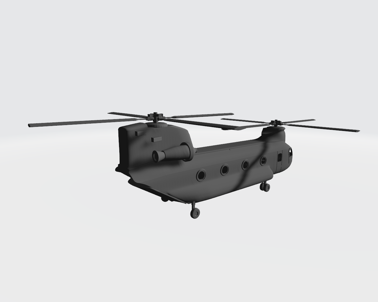 3D file helicopter military cargo miniature・3D print model to download ...