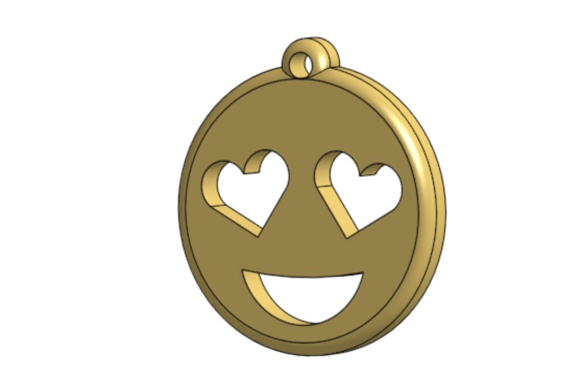 STL file Heart Emoji Keychain・3D print design to download・Cults