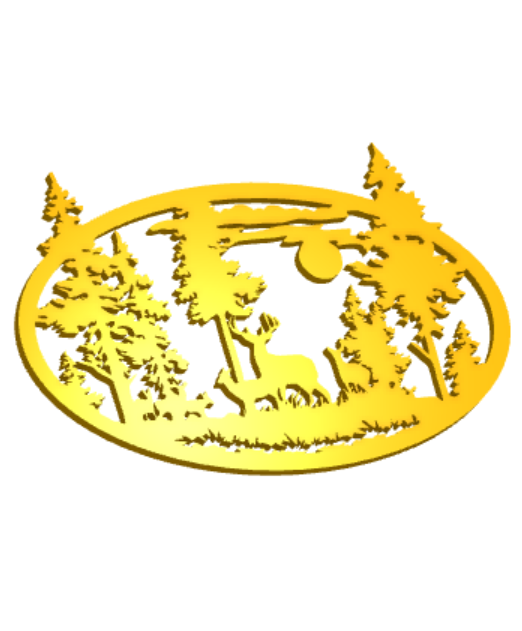 STL file Forest Wall Decor・3D printing template to download・Cults