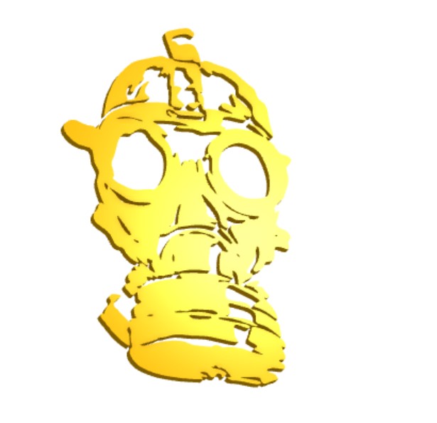 STL file Gas mask wall decor・3D printing template to download・Cults