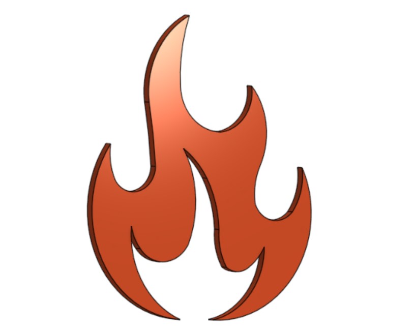 STL file Fire Wall Art 🔥・3D printing idea to download・Cults