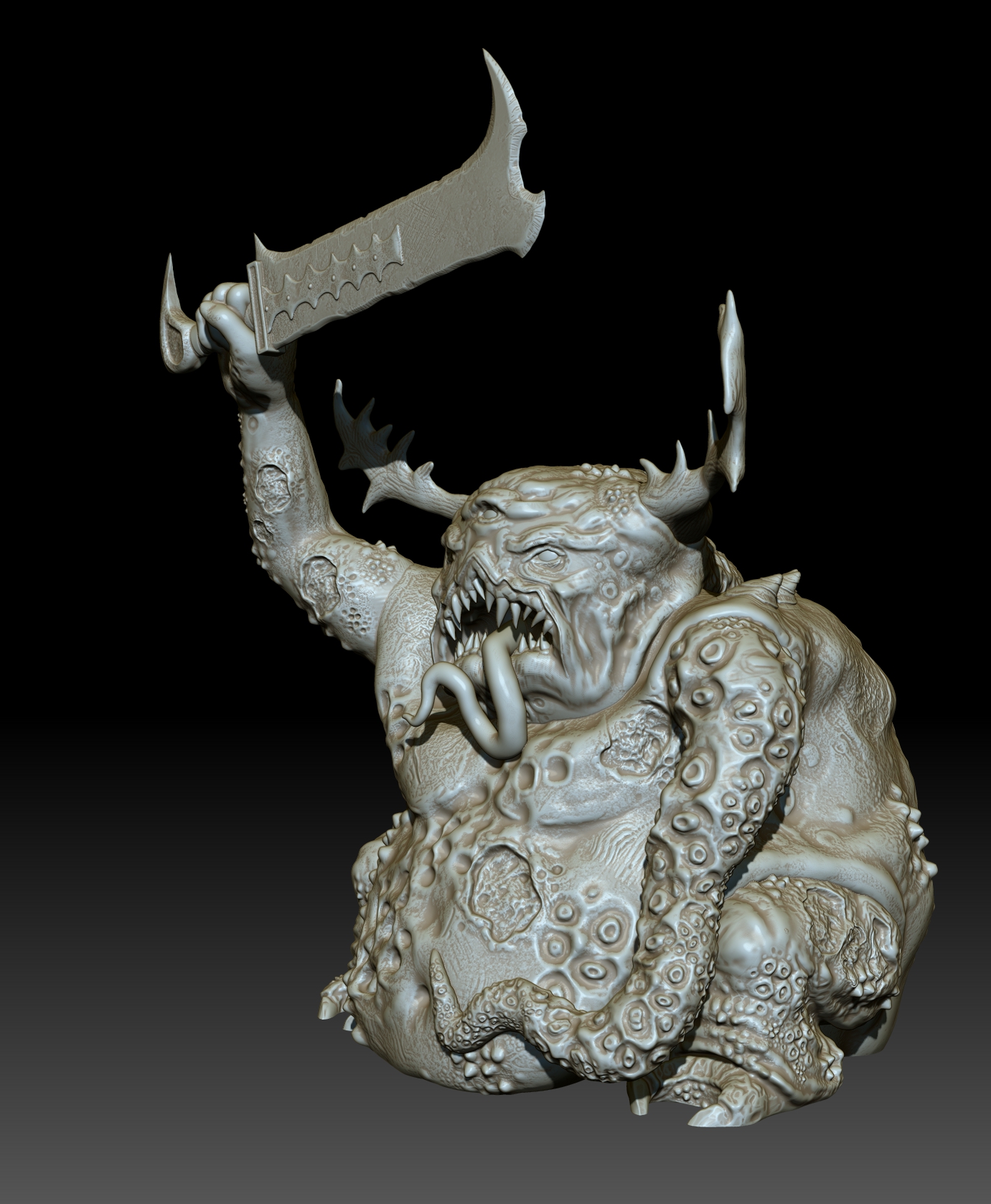 STL file Giant Rot Demon ⚔・3D printer model to download・Cults