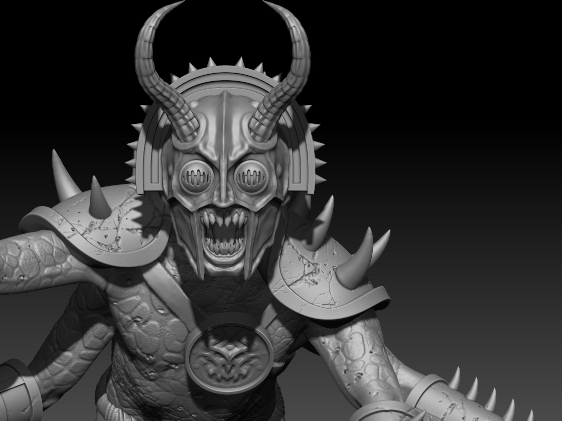 STL file Four Armed Demon・3D printing template to download・Cults