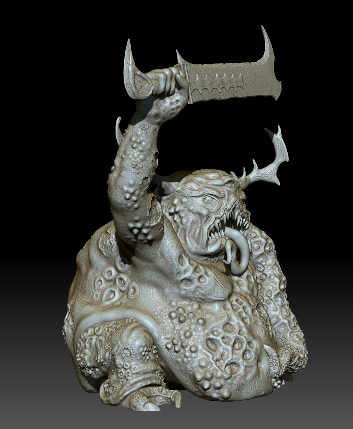 STL file Giant Rot Demon ⚔・3D printer model to download・Cults