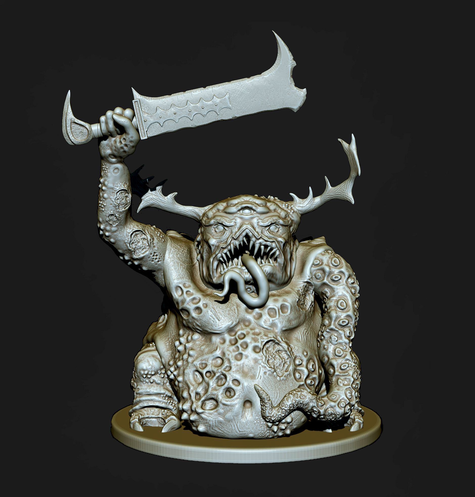 STL file Giant Rot Demon ⚔・3D printer model to download・Cults