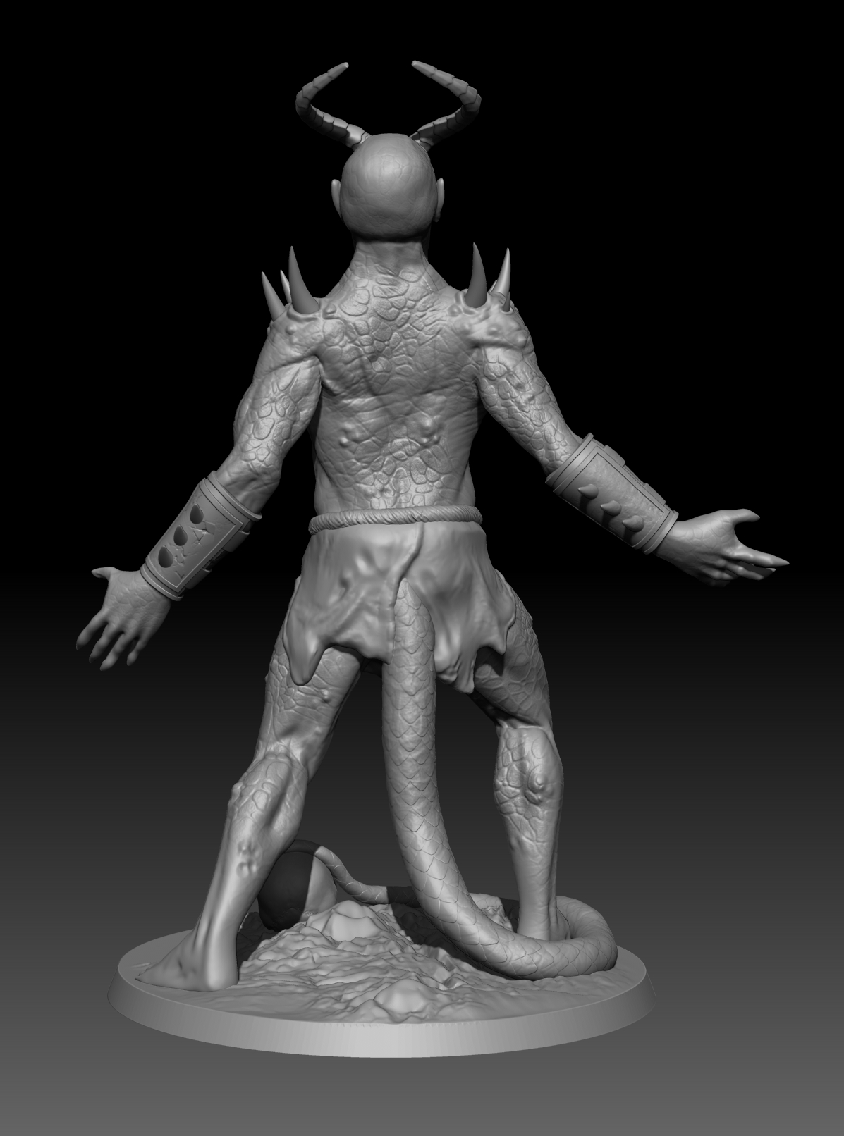 STL file Howling Demon・3D printable design to download・Cults