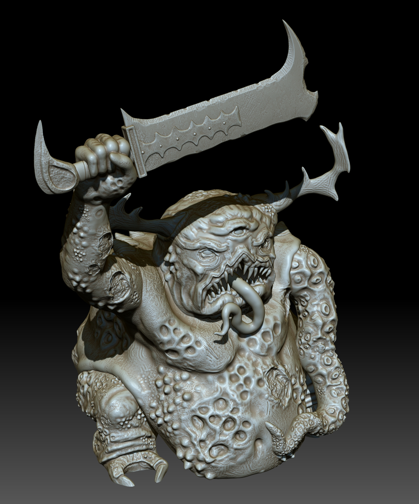 STL file Giant Rot Demon ⚔・3D printer model to download・Cults
