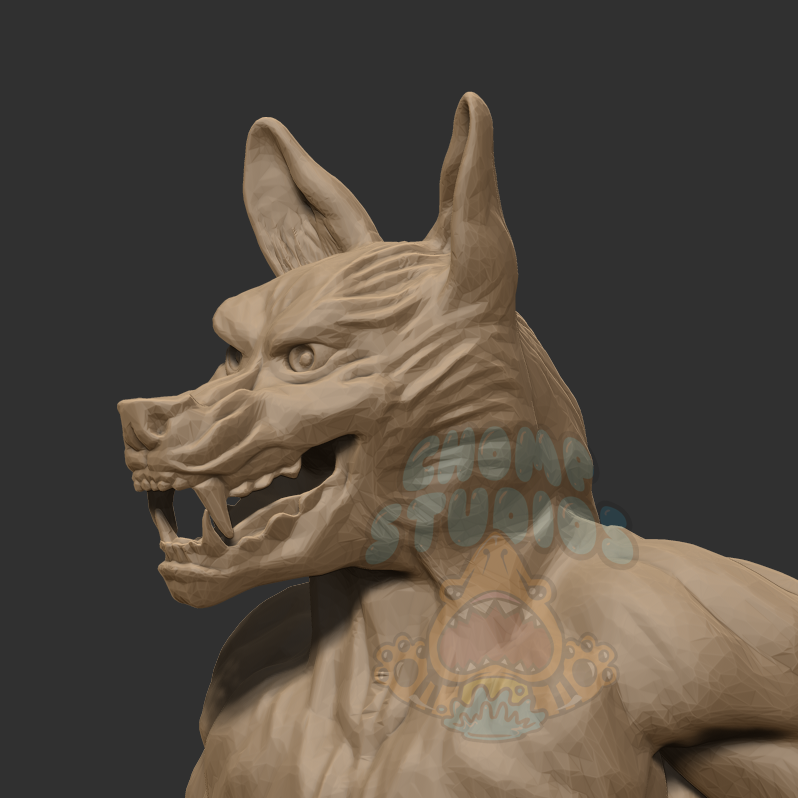 Free OBJ file Werewolf Statue/Mini (Low Resolution)・3D print design to ...