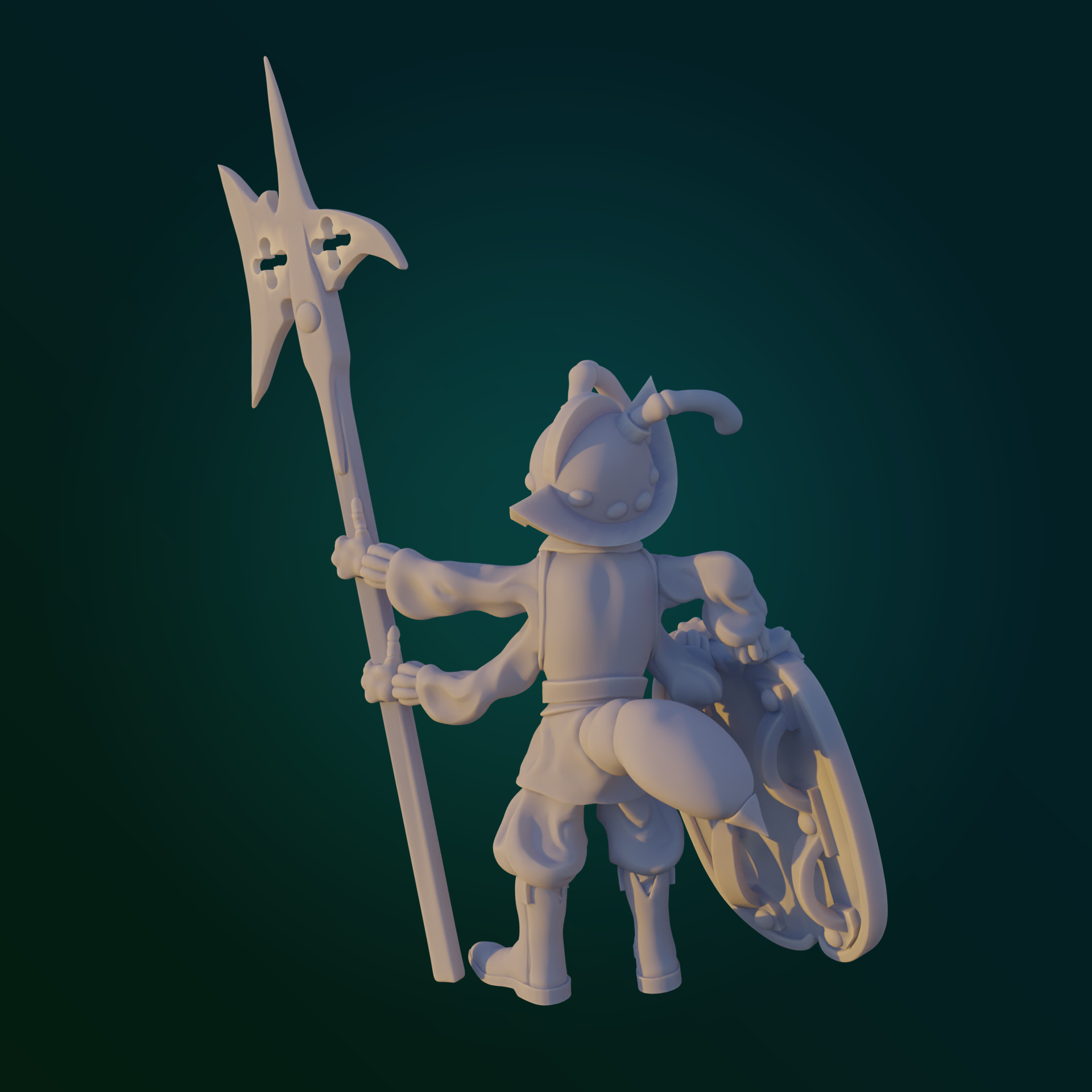 STL file Conquistador Halberd Ant・Design to download and 3D print・Cults