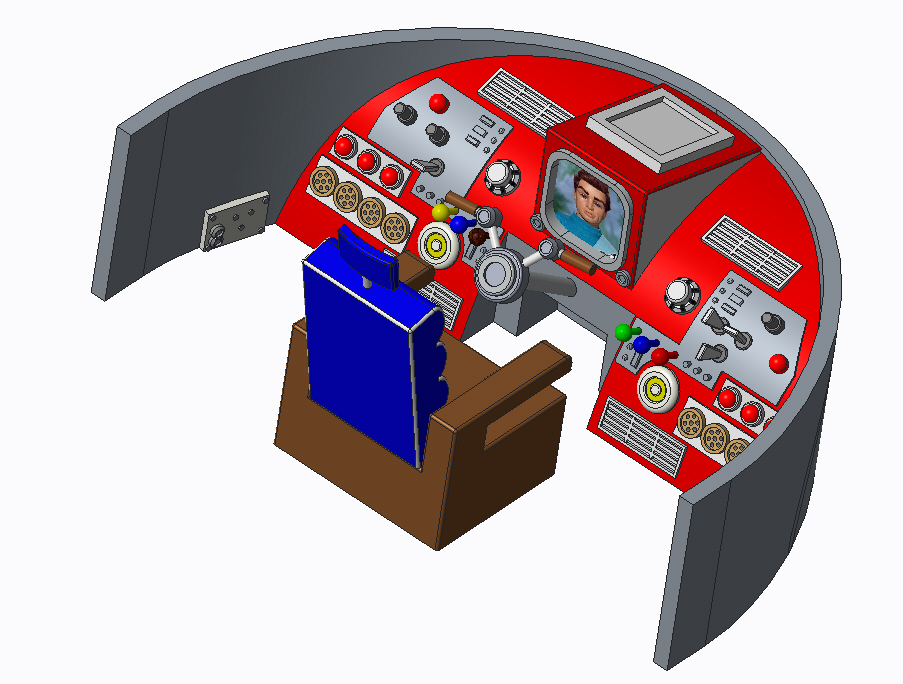 STL file Thunderbird 4 cockpit X3 option 🚗・3D print model to download・Cults