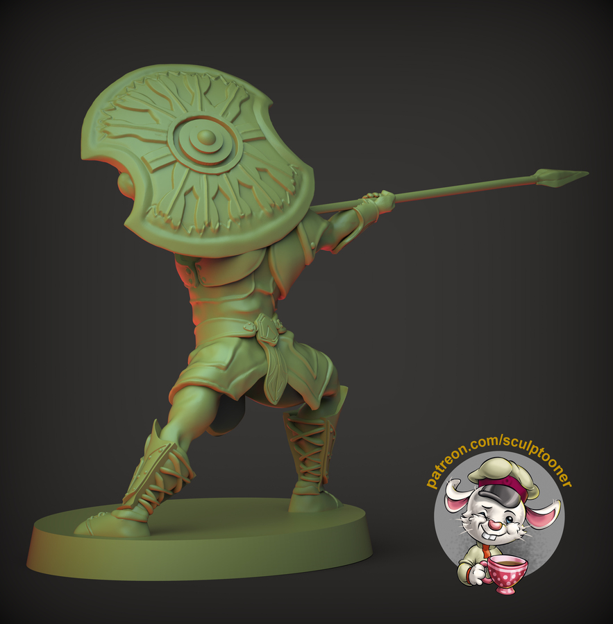Free STL file Achilles 👾・3D printable model to download・Cults
