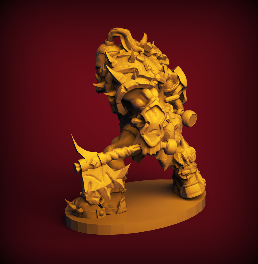Free STL file Orc-Grunt Free 3D print model・3D printing template to ...