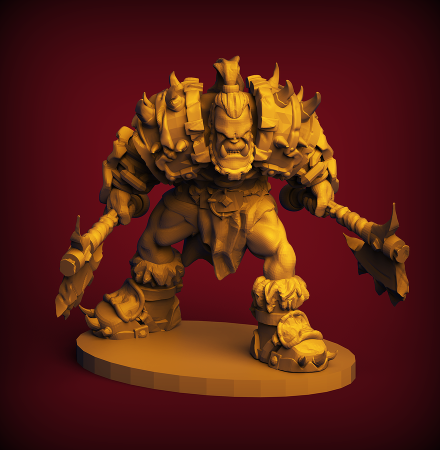 Free STL file Orc-Grunt Free 3D print model・3D printing template to ...