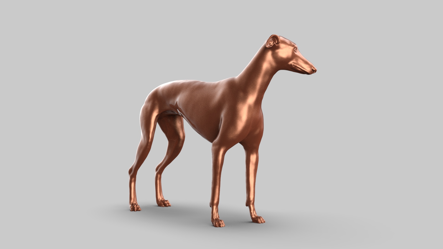 STL file Greyhound Pose 01・3D printer design to download・Cults