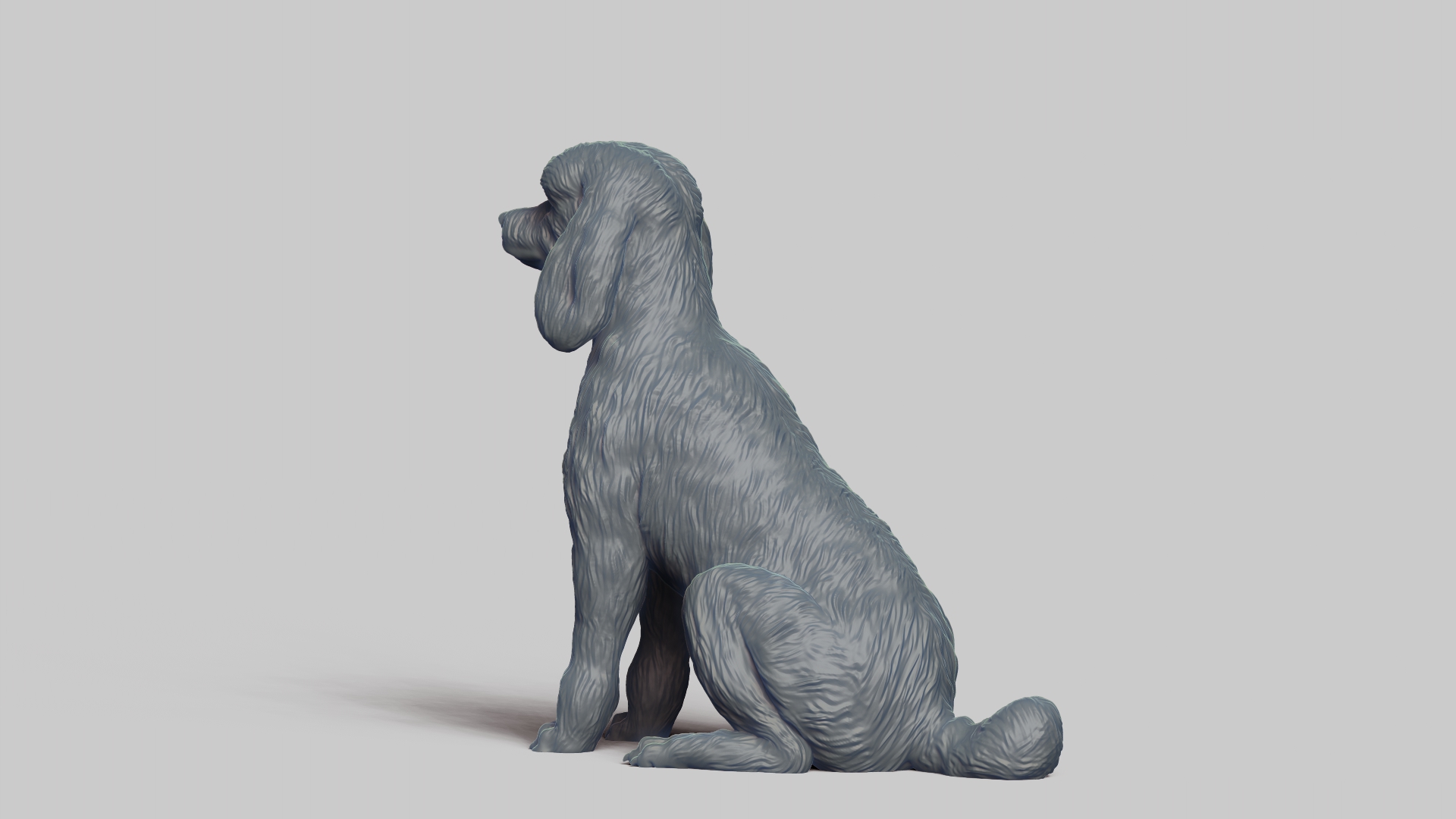 STL file Large Poodle V2 🐩・3D print design to download・Cults