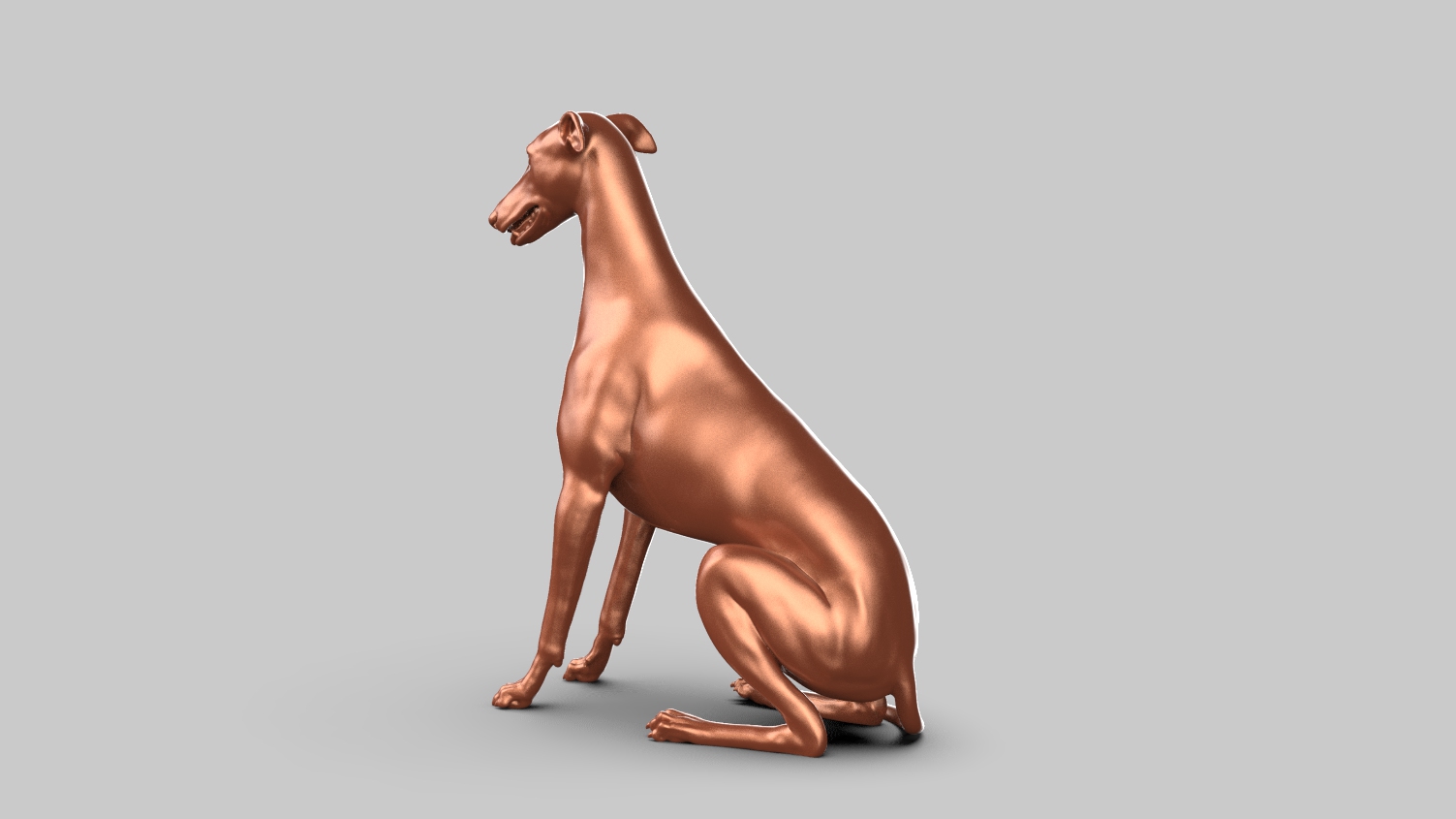 STL file Greyhound Pose 03・3D printable design to download・Cults