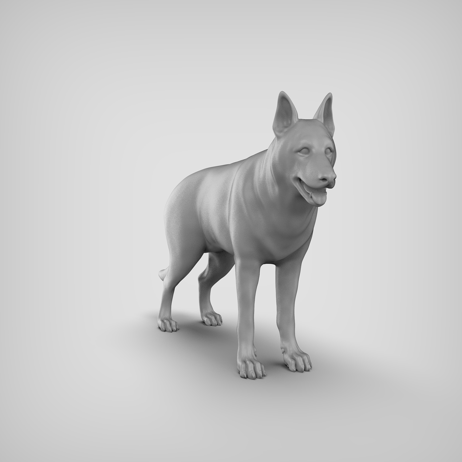 STL file German Shepherd Pose 01・Design to download and 3D print・Cults