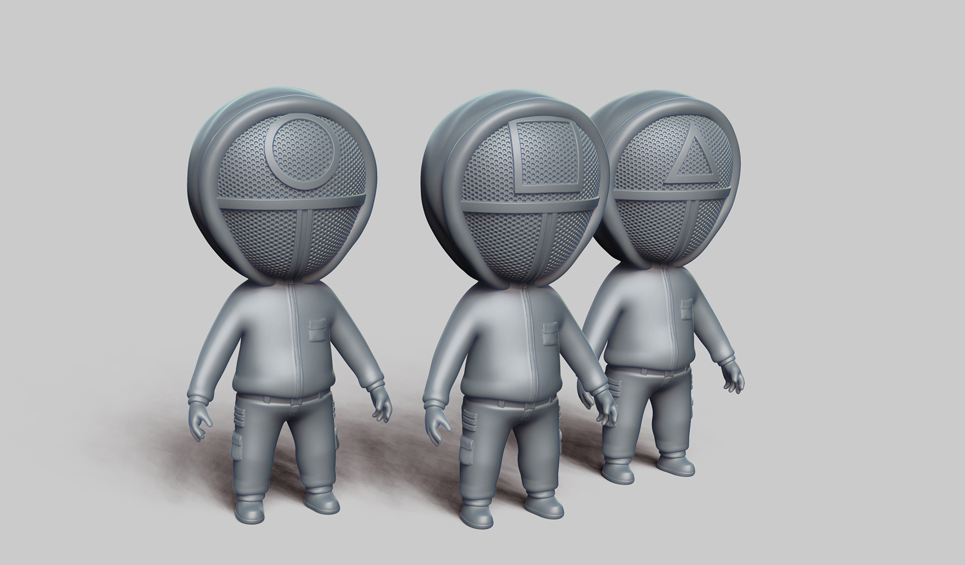 Free 3D file Squid Game 3 Pack Soldiers・Model to download and 3D print ...